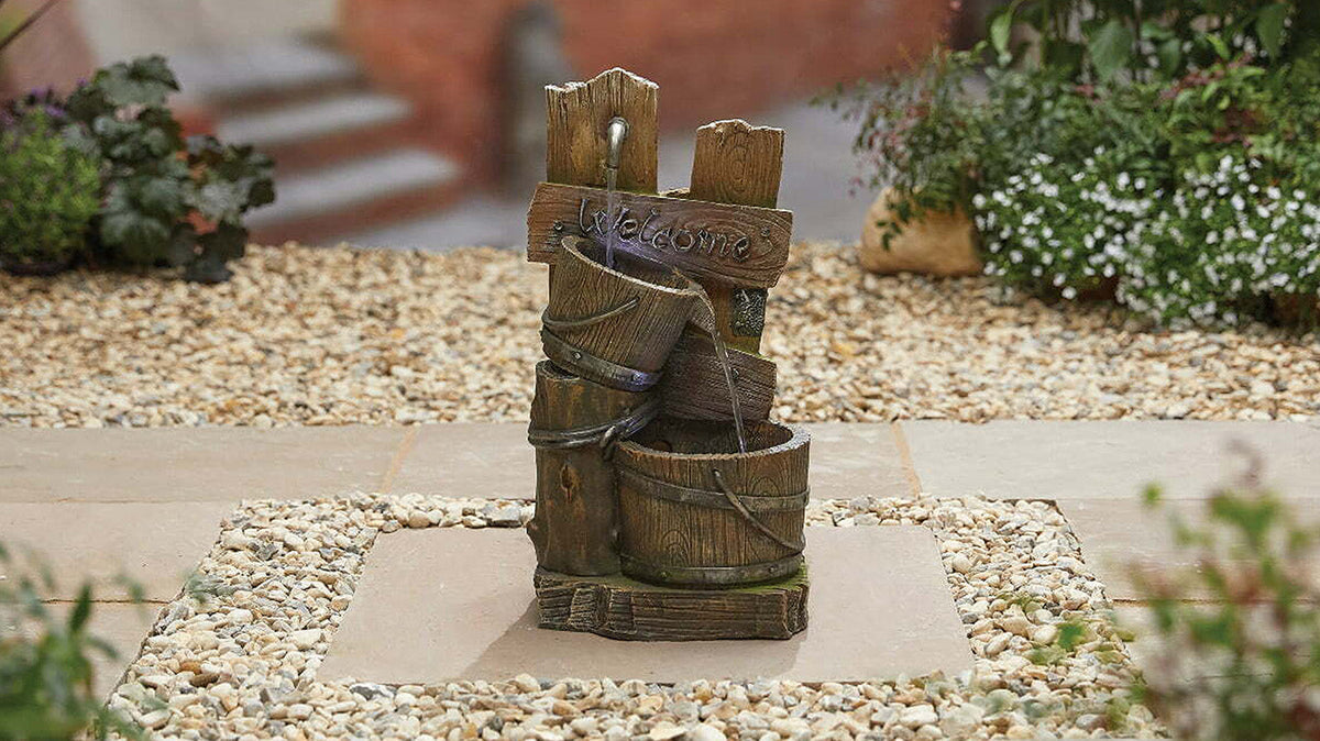 Mains Powered Garden Water Features | Spring Garden & Home