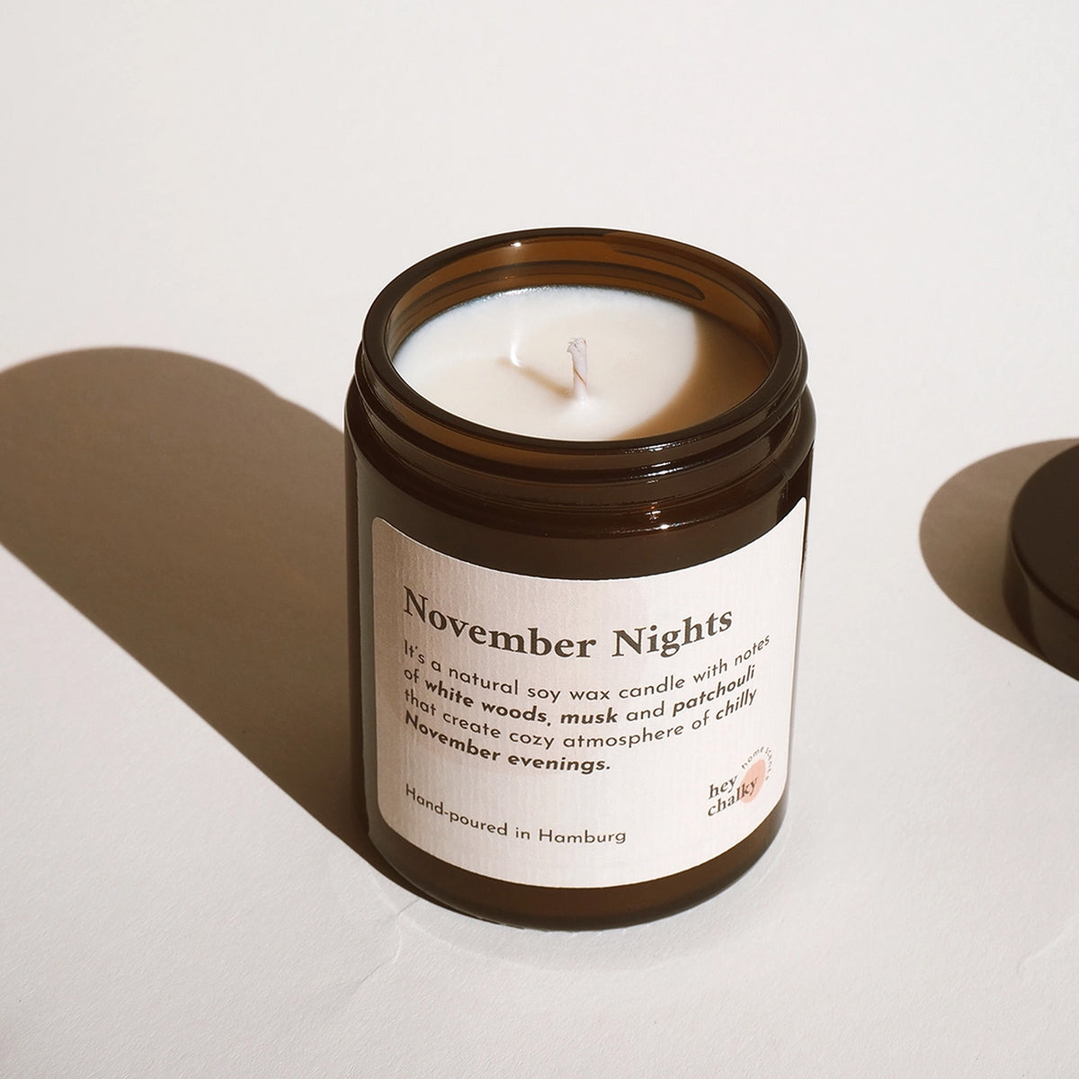 Hey Chalky November Nights Candle